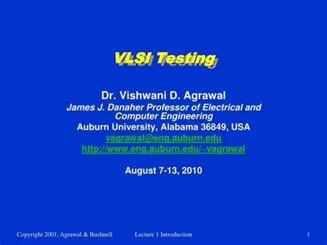 Ppt Vlsi Testing And Verification Powerpoint Presentation Free
