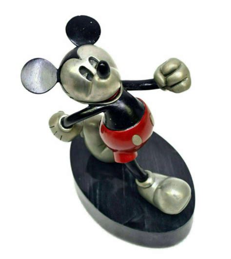 Vintage Disney Mickey On Parade Pewter Statue 1994 Chilmark Le Etsy