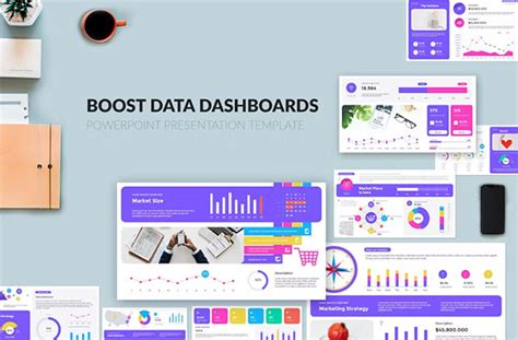 قالب و تم پاورپوینت داده Boost Data