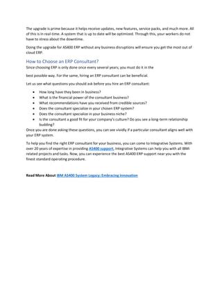 Everything You Must Know About Ibm As Erp And Erp Cloud Pdf