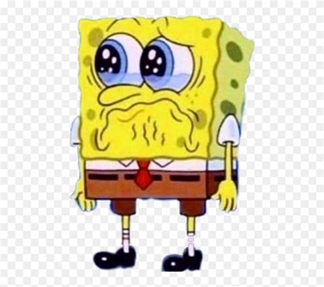 Freetoedit Sad Spongebob Crying Drawing Hd Png Download 480x666