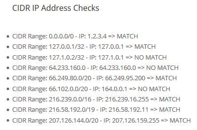 Php Check Whether Or Not A CIDR Subnet Contains An IP Address Stack Overflow