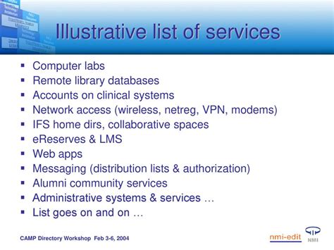 Moving Beyond Implementation Next Steps For Enterprise Directories