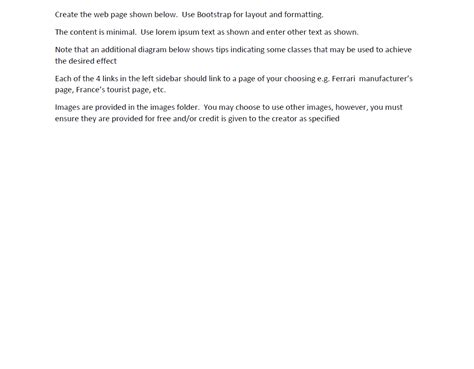 Solved Create The Web Page Shown Below Use Bootstrap For Chegg