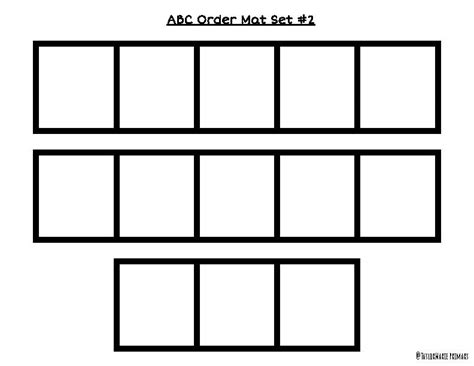 Abc Order Mats And Letter Tiles Prek Kindergarten Alphabetical Order