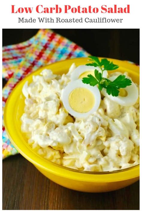 Low Carb Cauliflower Potato Salad The Foodie Affair