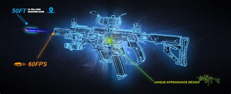 Sofiten Toy Gun Automatic Sniper Rifle With Tactical Vest