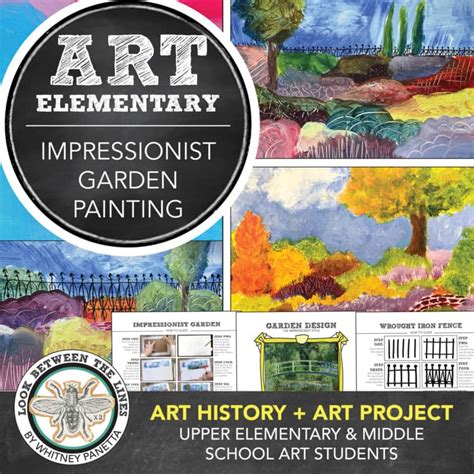 Elementary Art Middle School Art Lesson W Art History Impressionism