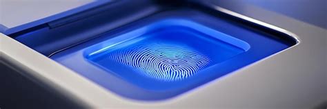 Biometric Security System Featuring Fingerprint Scan Premium Ai Generated Image