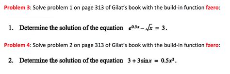solved problem 3 solve problem 1 on page 313 of gilat s