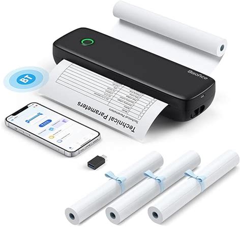 Bisofice L81 Stampante Termica Portatile A4 Stampante Bluetooth Senza
