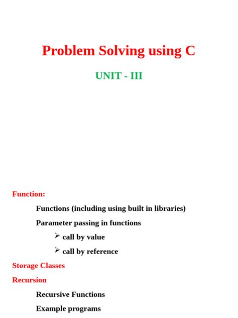 Modified Psuc Unit 3 Pdf Parameter Computer Programming Scope