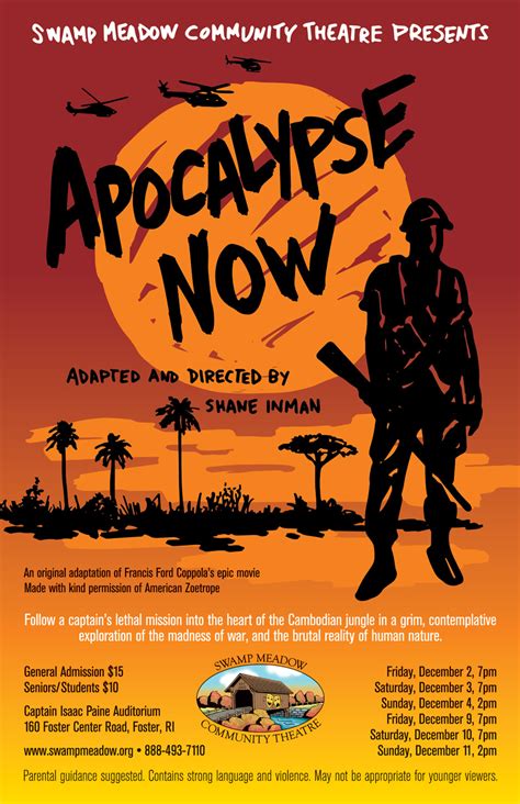 Apocalypse Now Swamp Meadow Community Theatre