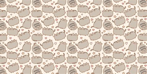 Pusheen The Cat Clouds Virtual Background Kawaii Hosh