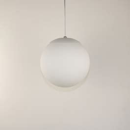 Pendente TKS Prelúdio 1782 BT Branco Sphera Ø20cm Metal e Vidro Inspire Home