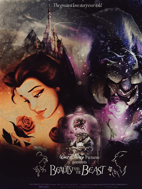 Beauty And The Beast Movie Poster 1991 Stores Uk Gbu