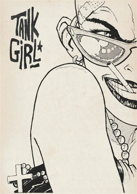 Collectors Item Tank Girl Poster Magazine 9 With Cut Out Theatre