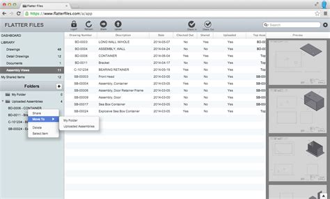 flatter files assembly views
