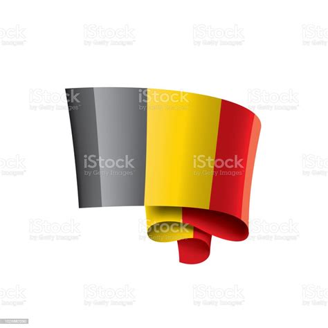벨기에 플래그 흰색 배경 벡터 일러스트 레이 션 0명에 대한 스톡 벡터 아트 및 기타 이미지 0명 3차원 형태 Capital Region Istock