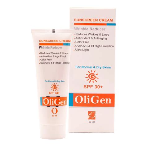 کرم ضد آفتاب بی رنگ الی ژن Spf30 مدل 01 مناسب پوست های خشک و معمولی حجم