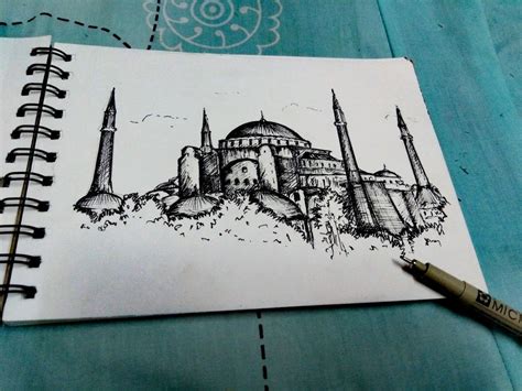 Hagia Sophia Architectural Drawing