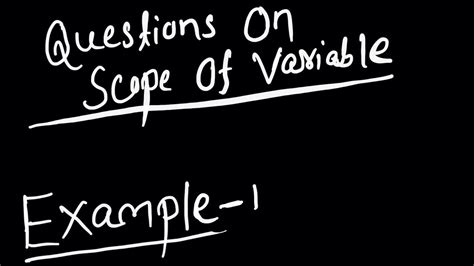 Gate Scope Of Variable Question Static Scoping And Dynamic Scoping Questions Youtube