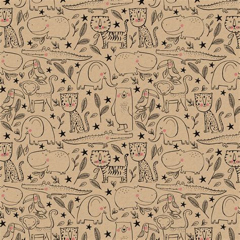 Geschenkpapier Tiere 70 Cm X 50 M DecoWoerner