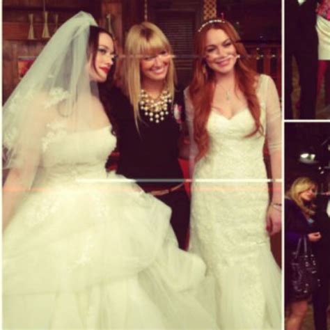 Lindsay Lohan Hochzeit Am Set Von 2 Broke Girls Galade