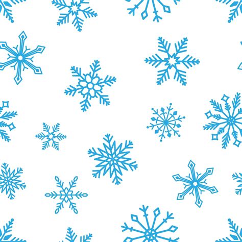 Premium Vector Snowflake Seamless Pattern Xmas Holidays Background