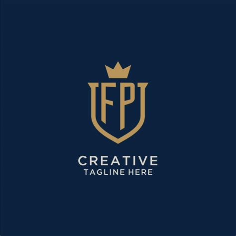 Fp Initial Shield Crown Logo 27475316 Vector Art At Vecteezy