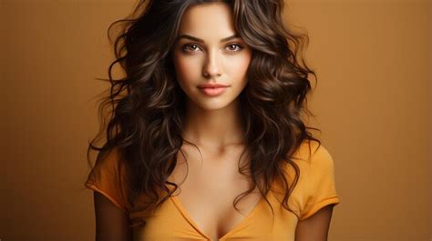 Premium Photo Beautiful Woman Face With Curly Hair