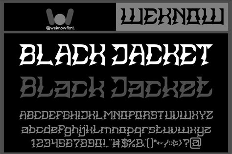 Black Jacket Regular Font Xfontspro