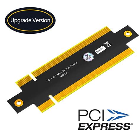 PCI Express 3 0 16X Male To Male Adapter Connector Riser Converter PCI E X16 To PCE E X16 Extend