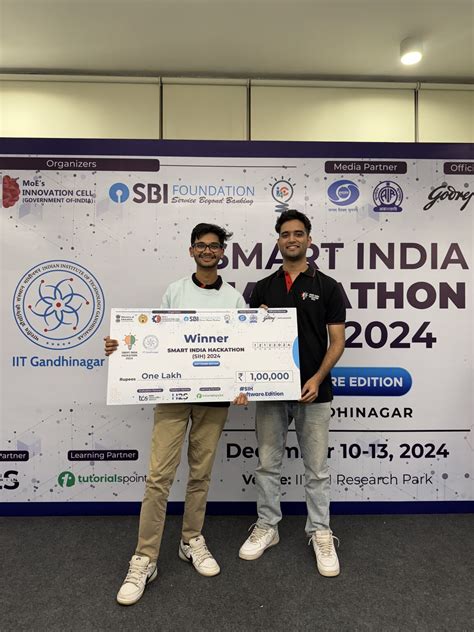 Jayditya Patel On Linkedin Sih2024 Hackathonwinners