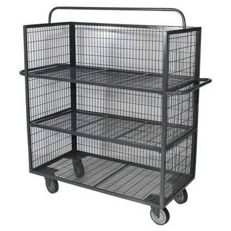 Mild Steel Wire Mesh Material Handling Trolley At 22000 Piece In