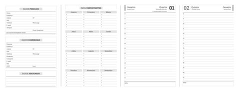 Miolo Agenda Diária 2025 Atual Card Gráfica Online