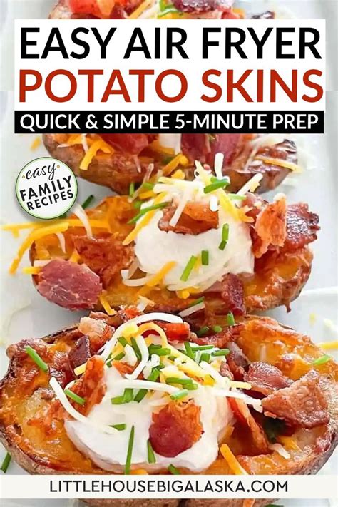 Quick Easy Air Fryer Potato Skins Recipe The BEST Air Fryer Potato