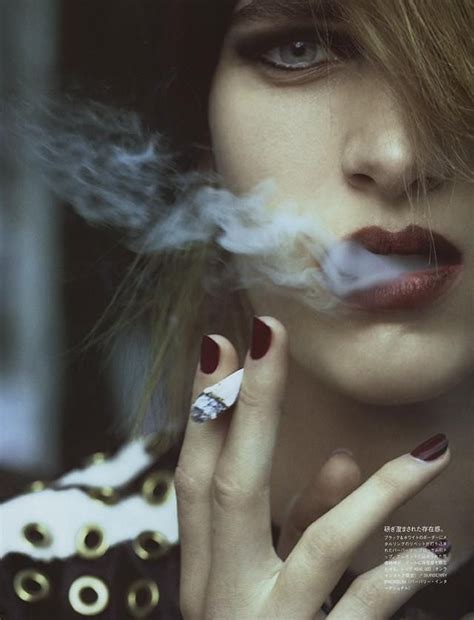 As The City Grows Dark Vogue Japan Vogue Japan Women Smoking Girl