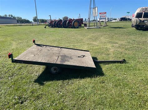 Flatbed Snowmobile Trailer