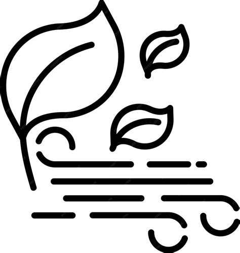 Premium Vector Leaf Outline Vector Illustration