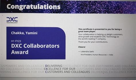 yamini ch on linkedin dxctechnology wearedxc