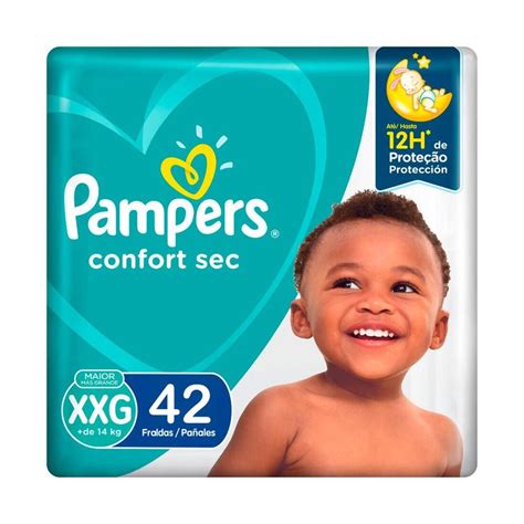 Pampers Confort Sec Pañales Para Bebé Xxg 42 Und Precio Delivery Gratis
