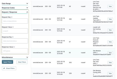 Service Logs Dashboard Tool