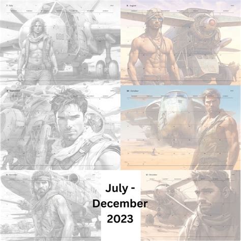 Printable Sexy Calendar Etsy