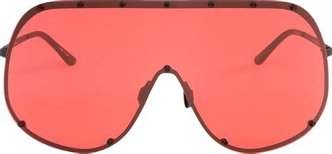 Buy Rick Owens Shield Sunglasses Blackred Rg0000006 Gblkr 0903 Goat
