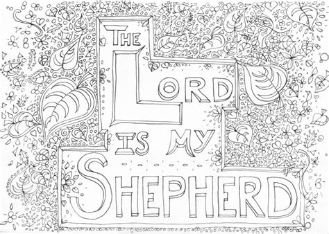Free Coloring Pages Of Lord Is My Shepherd Torifvmontgomery