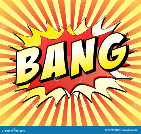 Bang Text With Explosion Stock Vector Illustration Of Power 107490180