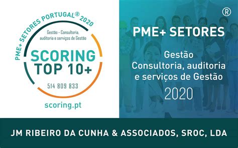 JM Ribeiro Da Cunha Associados Distinguida Top10 Setores 2020