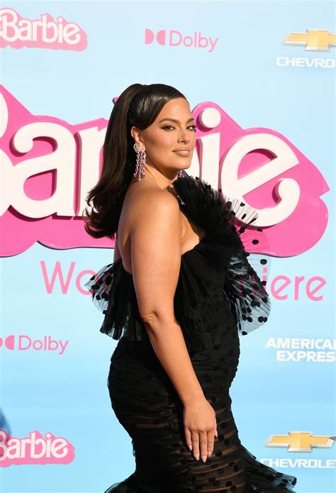 Ashley Graham Was Sewn Into Her Barbie Premiere Dress Popsugar Fashion Uk