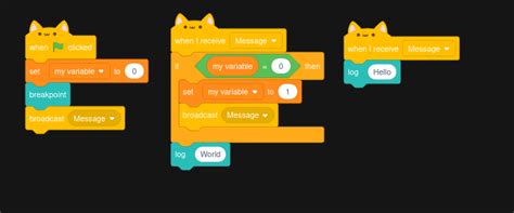 Debugger Single Stepping Changes Behaviour Of Broadcasts Issue 4210 ScratchAddons